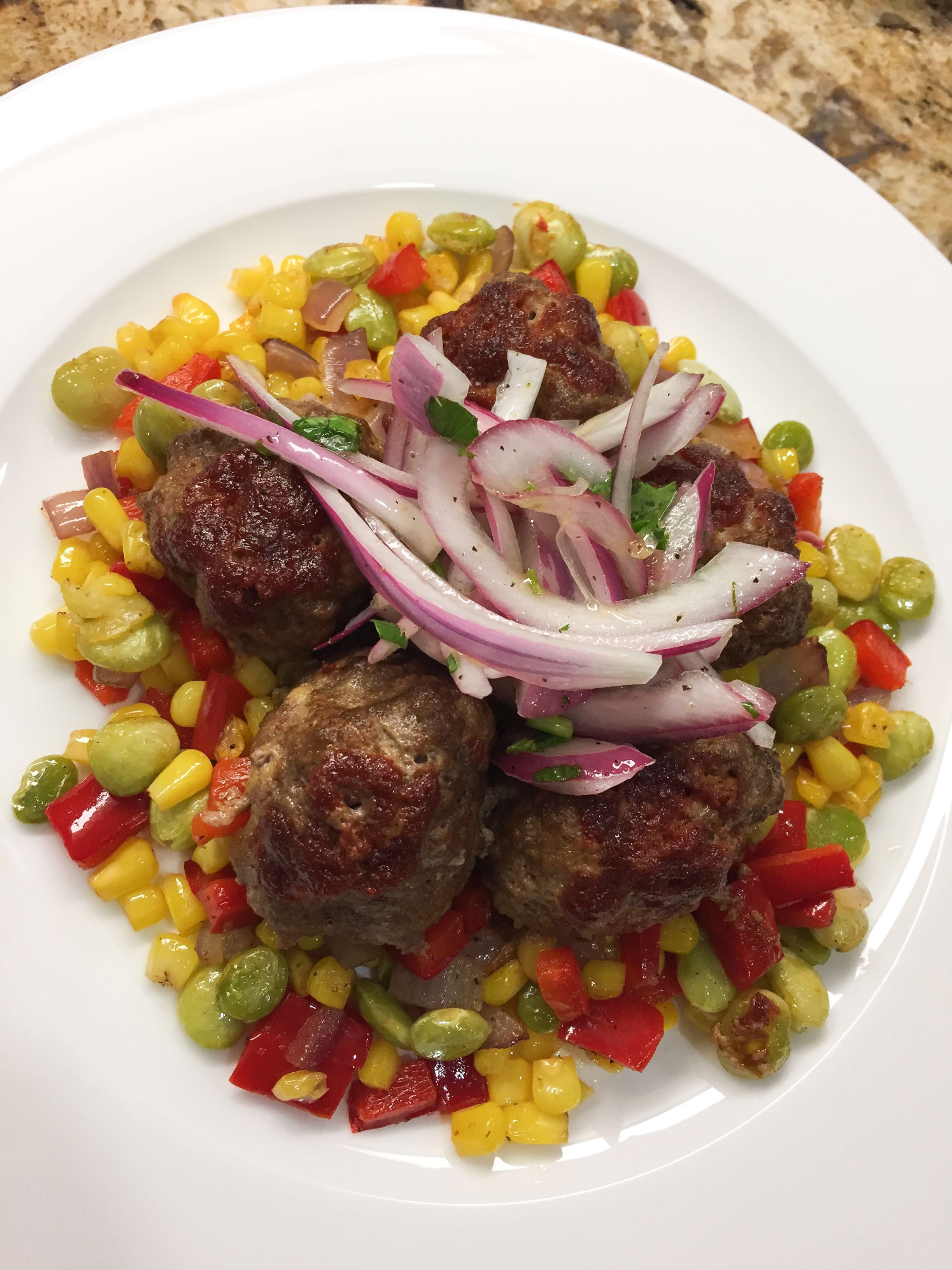 “Peruvian” Beef Kebabs (Plated) – Owens Dining Labs